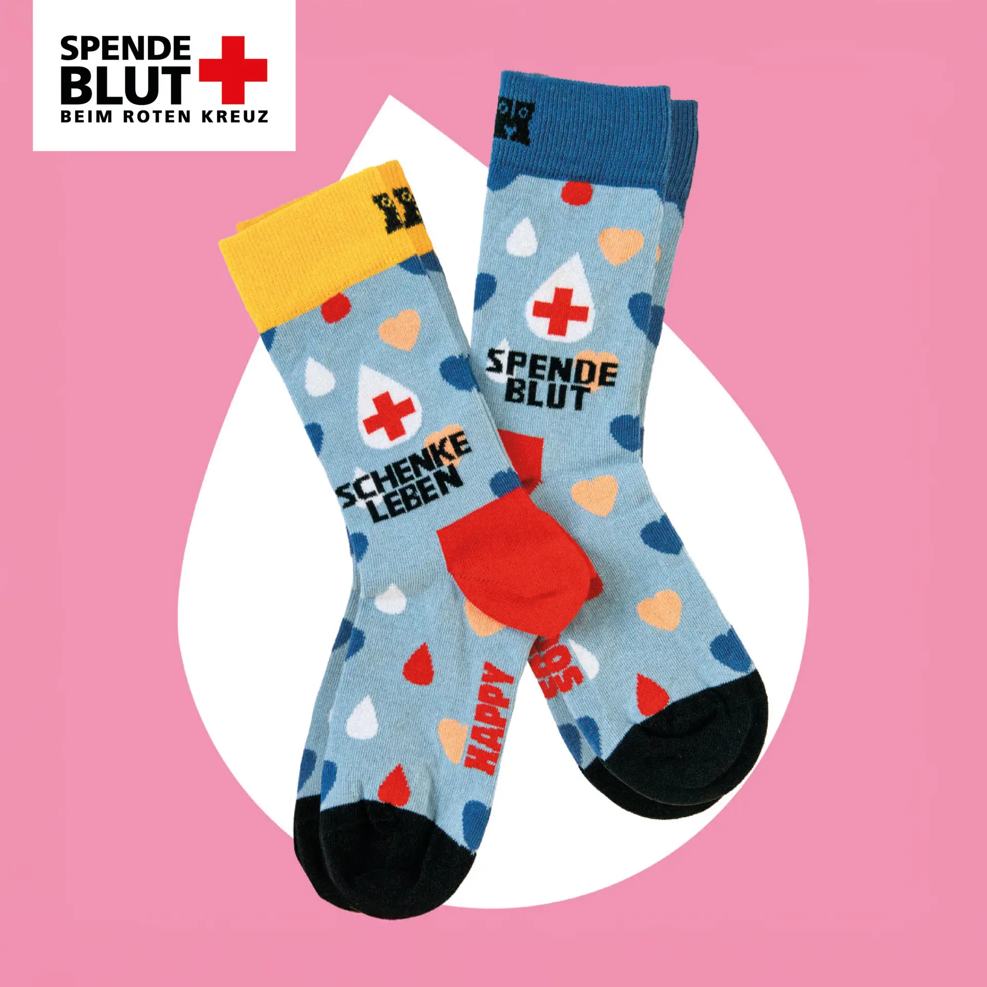 Blutspende: Exklusive Happy Socks für Ihr Duo